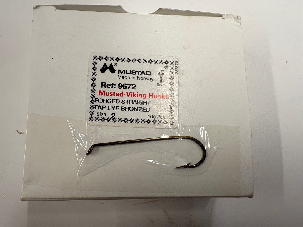Mustad 9672 Long Shank Hooks - box 100 – Somers Fishing Tackle