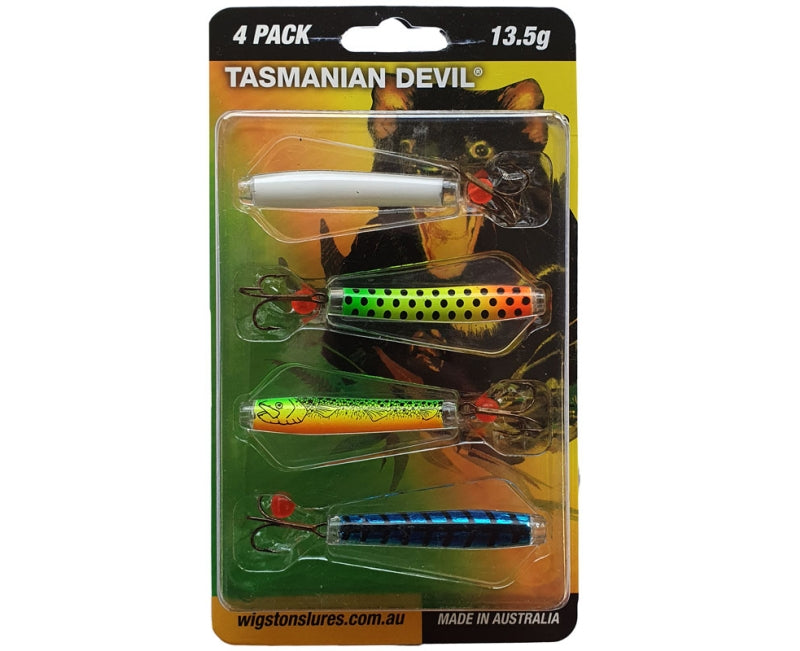Wigston Lures Tasmanian Devil Big 1oz - Chartreuse Luminous For Muskie ...