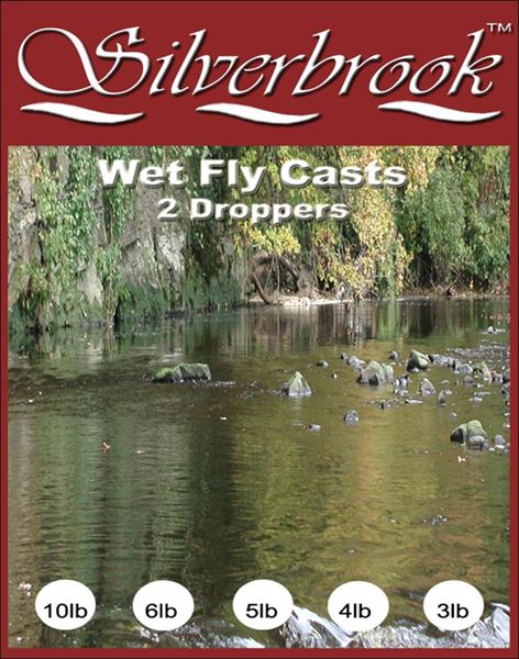Silverbrook 12ft Wet Fly casts 2 droppers – Somers Fishing Tackle